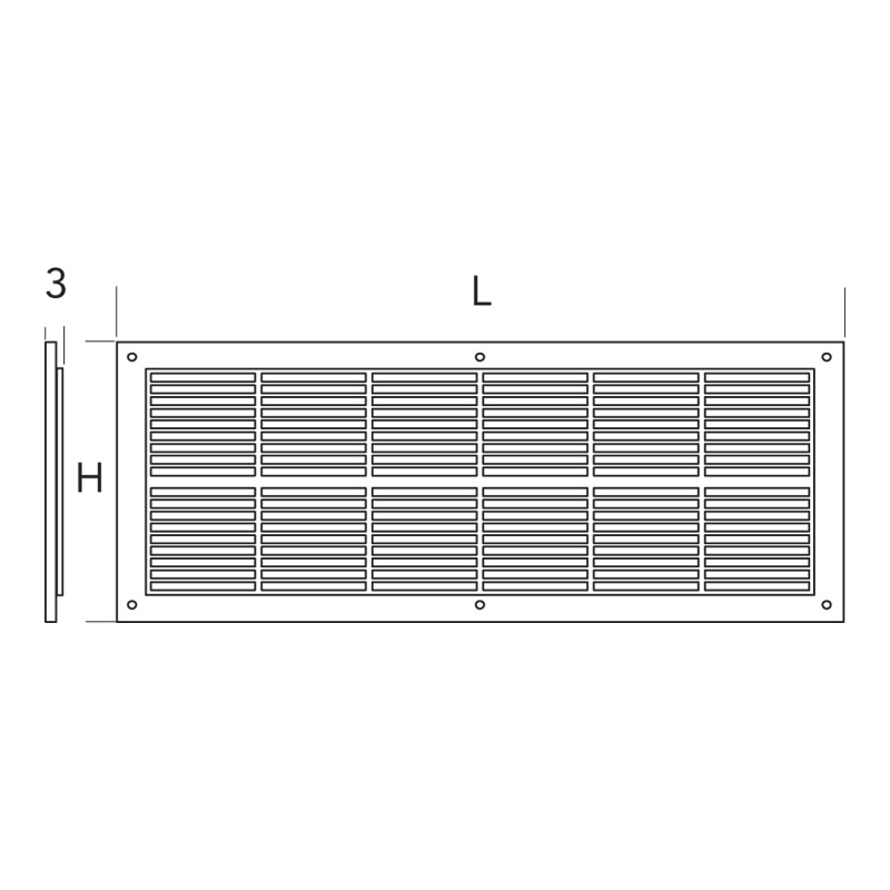 Grille extra plate | Faille Industrie
