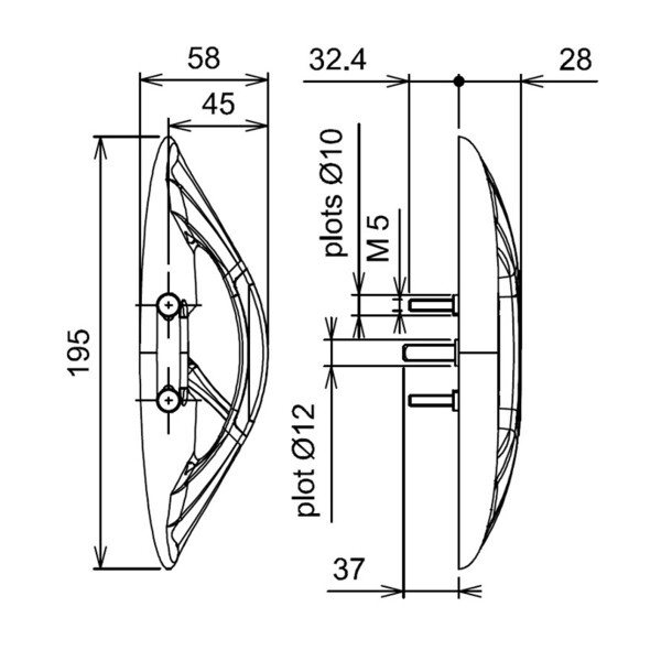 Poignée butée seduction gm 6397 | Faille Industrie